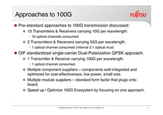 Fujitsu 100G Overview | PDF