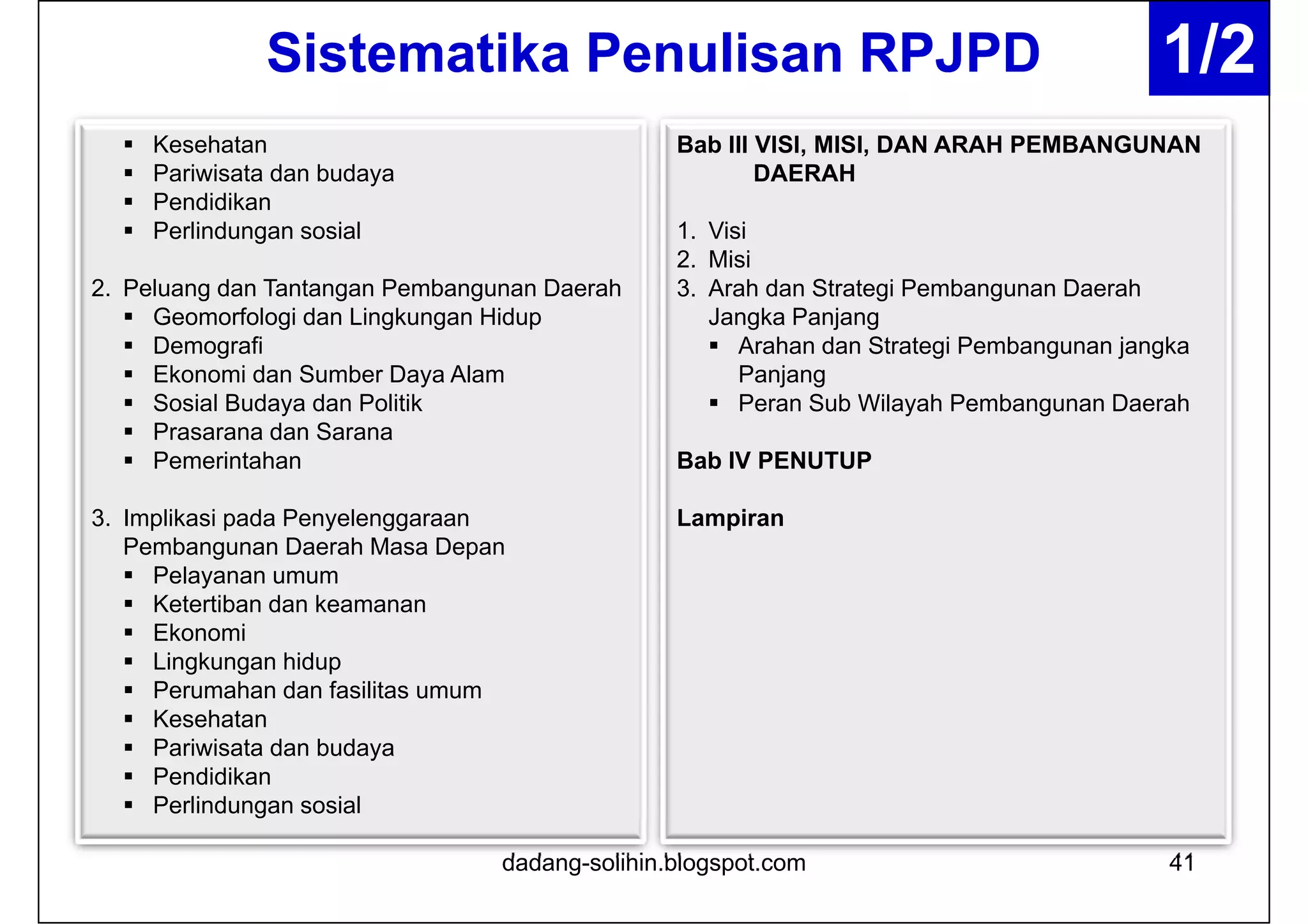 Sinkronisasi Penyusunan RPJPD, RPJMD, Renstra SKPD, dan RKPD | PDF