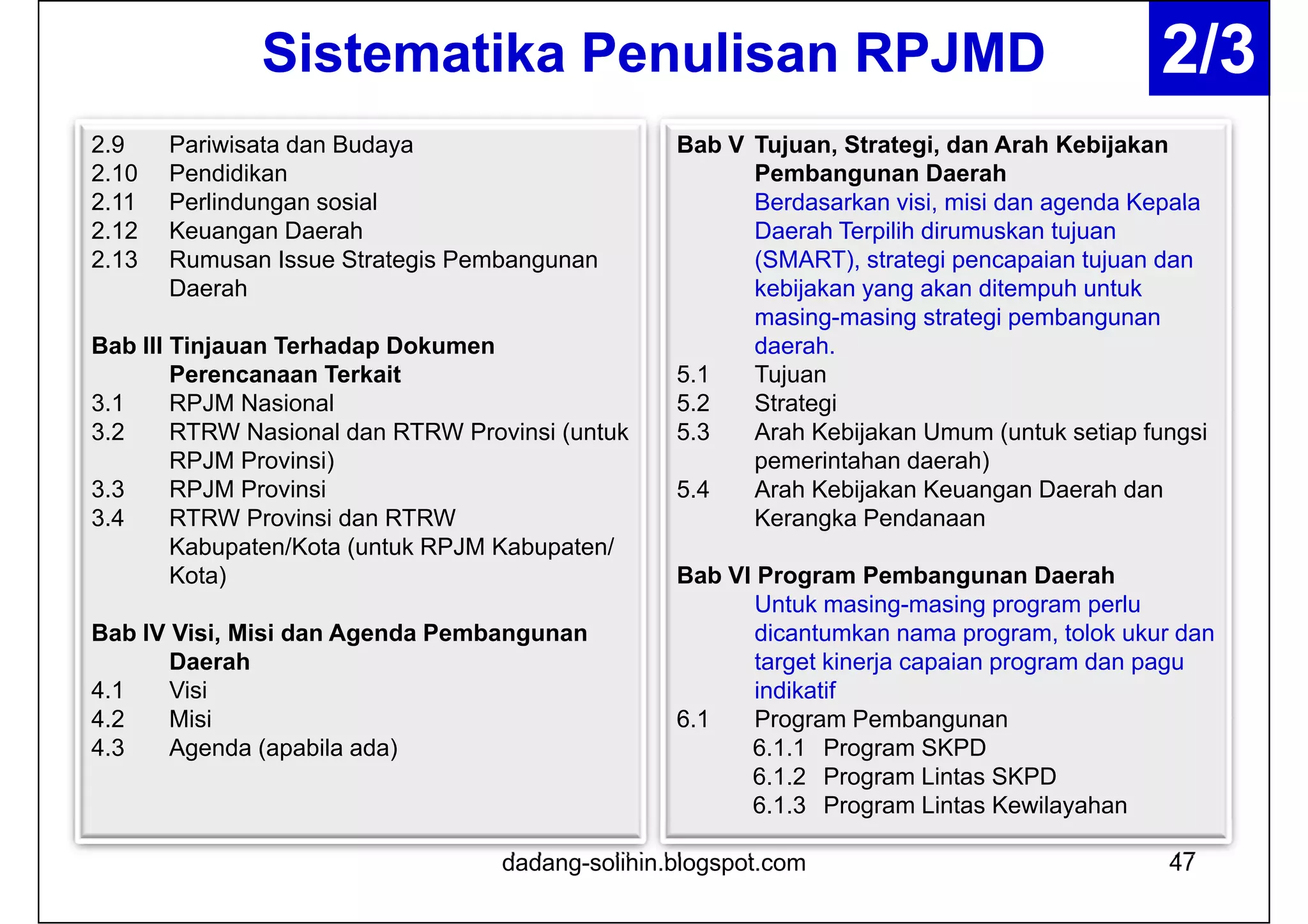 Sinkronisasi Penyusunan RPJPD, RPJMD, Renstra SKPD, dan RKPD | PDF