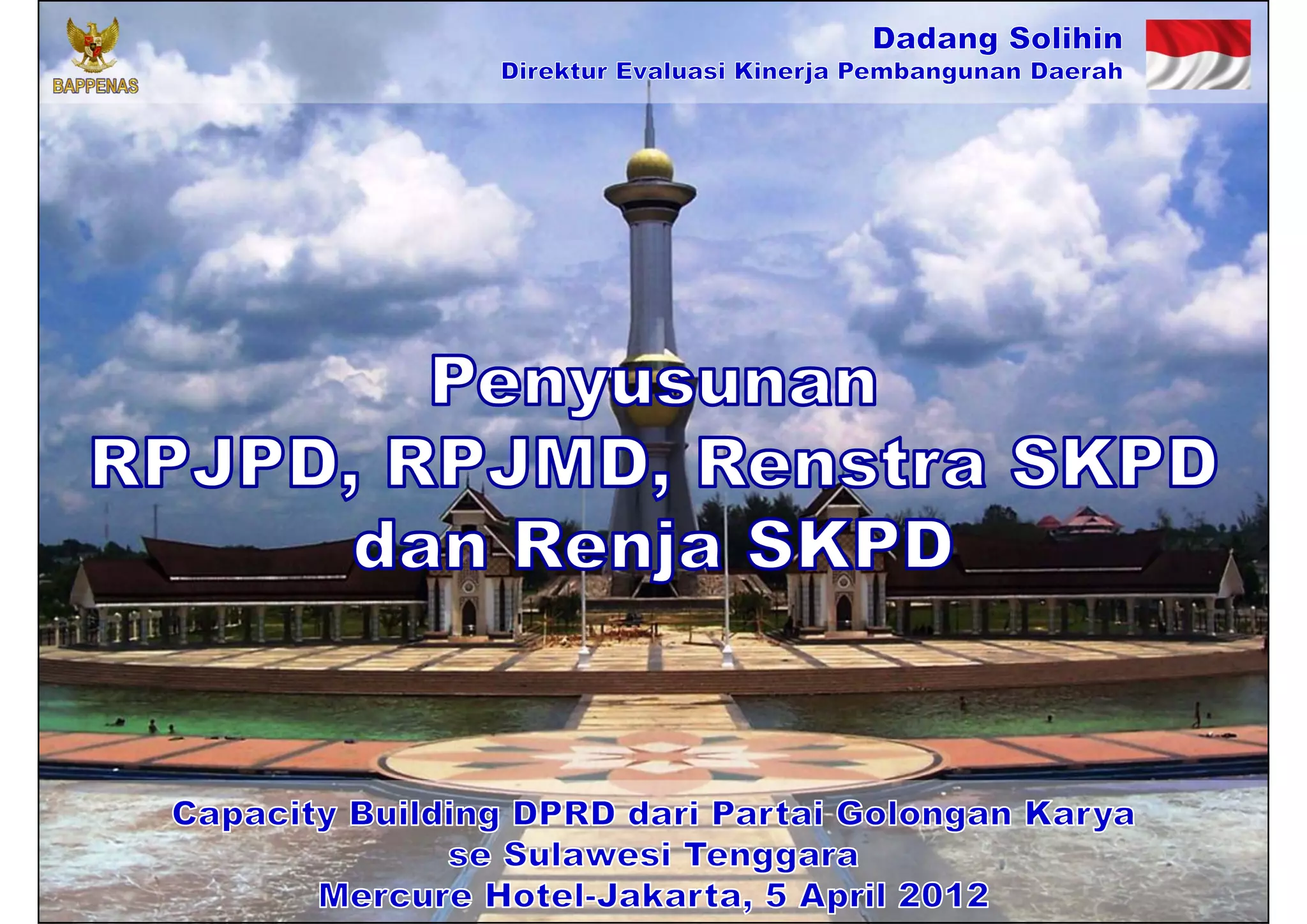 Penyusunan RPJPD, RPJMD, Renstra SKPD dan Renja SKPD | PDF