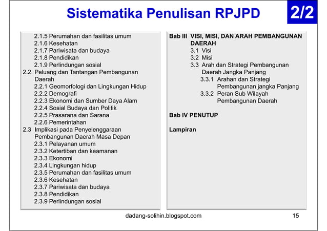 Penyusunan RPJPD, RPJMD, Renstra SKPD dan Renja SKPD | PDF