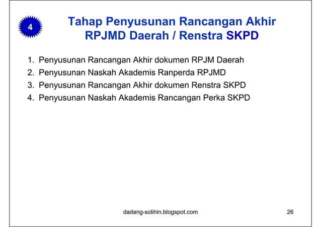 Penyusunan RPJPD, RPJMD, Renstra SKPD dan Renja SKPD | PDF