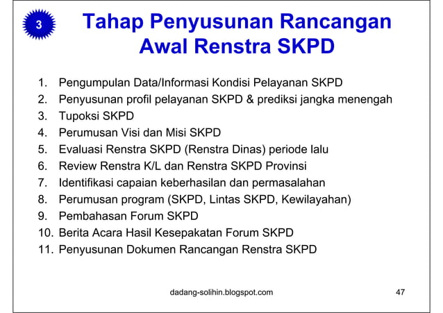 Penyusunan RPJPD, RPJMD, Renstra SKPD dan Renja SKPD | PDF