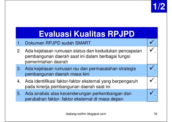 Penyusunan RPJPD, RPJMD, Renstra SKPD dan Renja SKPD