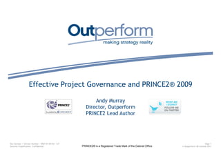 2012 01 Apm Branch Governance And Prince2 | PDF