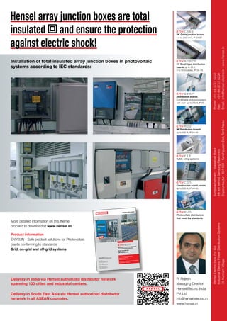 The Elektro Tipp - Array Junction Boxes | PDF