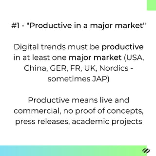 Trendscouting - Manual for a strict selection of trends | PPT