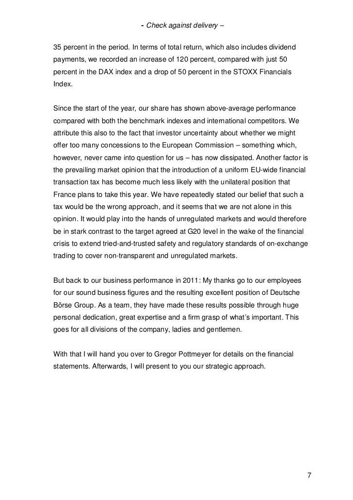 2012 Speech CEO Francioni Annual Press Conference