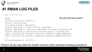 10 Problems with your RMAN backup script | PPTX