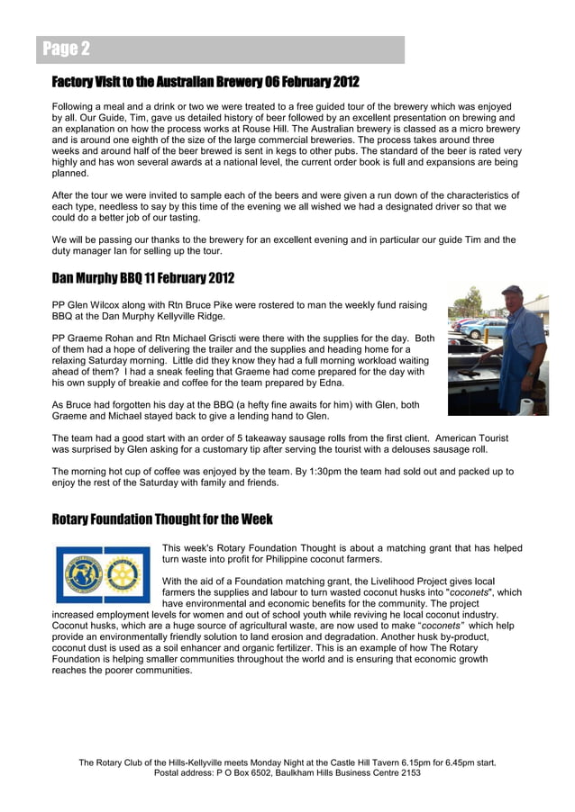 20120213 weekly bulletin | PDF | Bars & Restaurants | Attractions