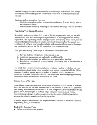 Comperhensive Scope of Services Boost Bottom Line | PDF