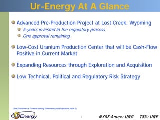 February 2012 Ur-Energy Corporate Presentation | PPT