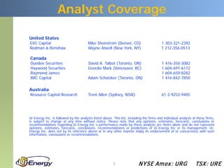 February 2012 Ur-Energy Corporate Presentation | PPT
