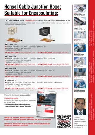 The Elektro Tipp - DK Cable Junction Boxes | PDF