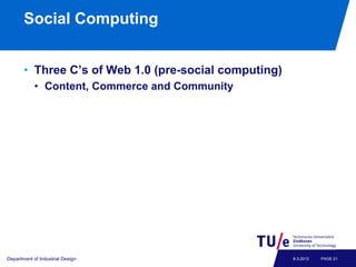 Out of Control: the bottom-up power of social computing | PPT