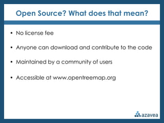 Exploring Collaborative Tree Inventory with OpenTreeMap | PPTX