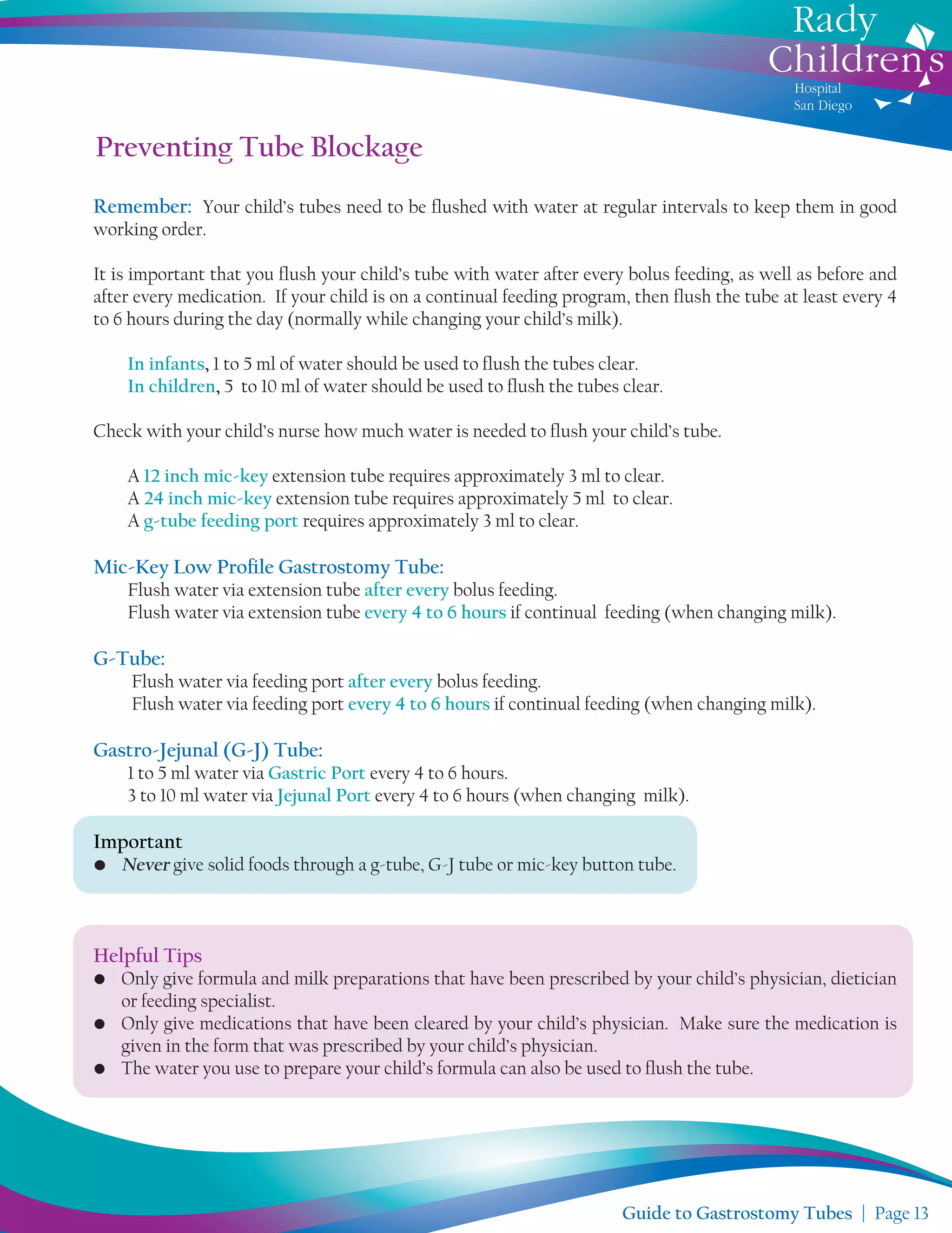 Guide to Gastrostomy Tubes | PDF