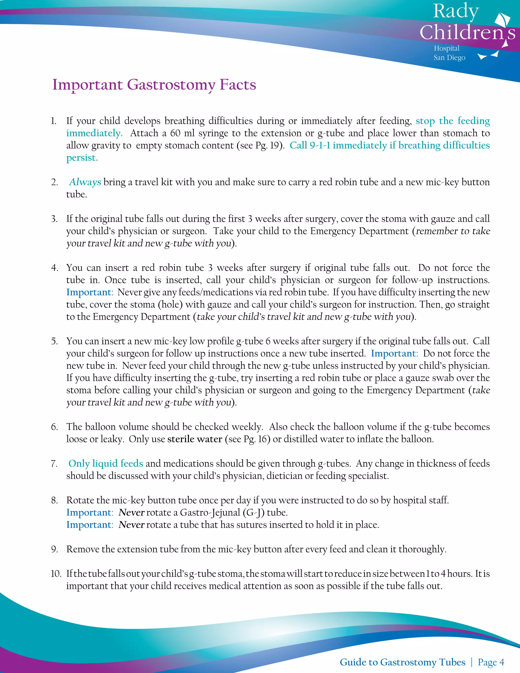 Guide to Gastrostomy Tubes | PDF