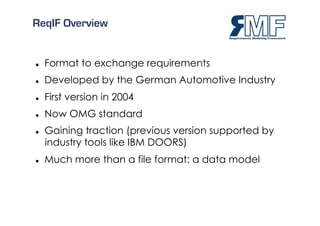 Eclipse RMF - Requirements Modeling Framework - ReqIF in der Open Source | PDF | Programming ...