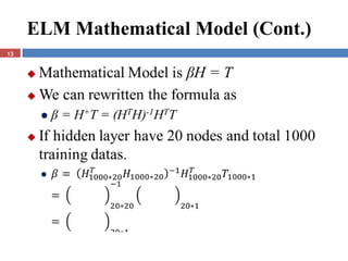 Extreme learning machine:Theory and applications | PPTX