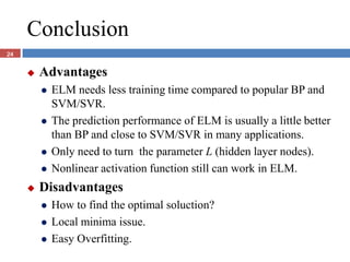 Extreme learning machine:Theory and applications | PPTX