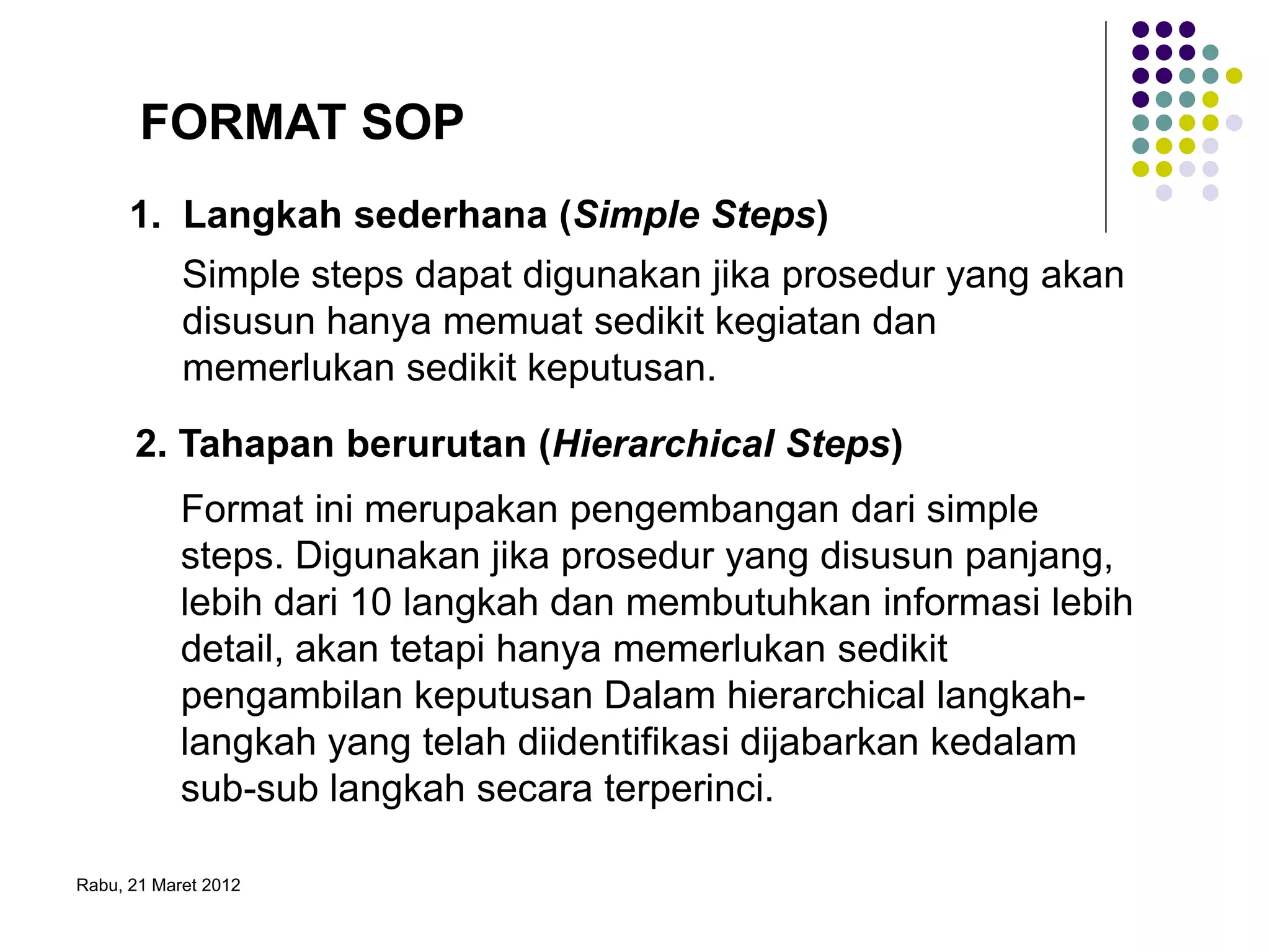 Pedoman Penyusunan SOP | PDF