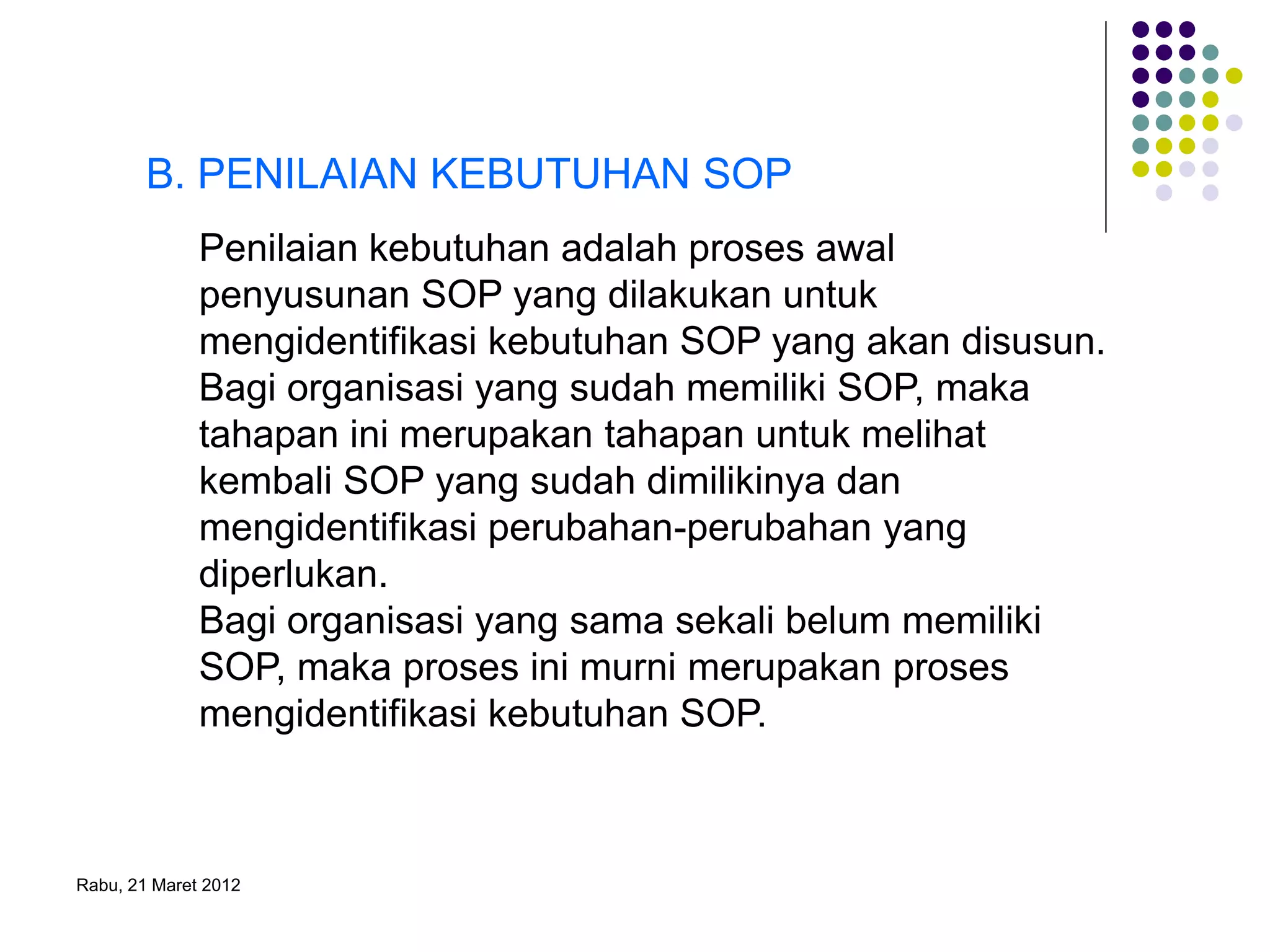 Pedoman Penyusunan SOP | PDF