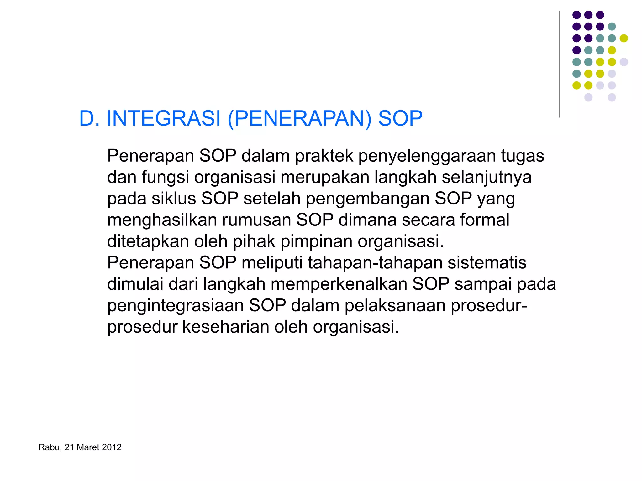 Pedoman Penyusunan SOP | PDF