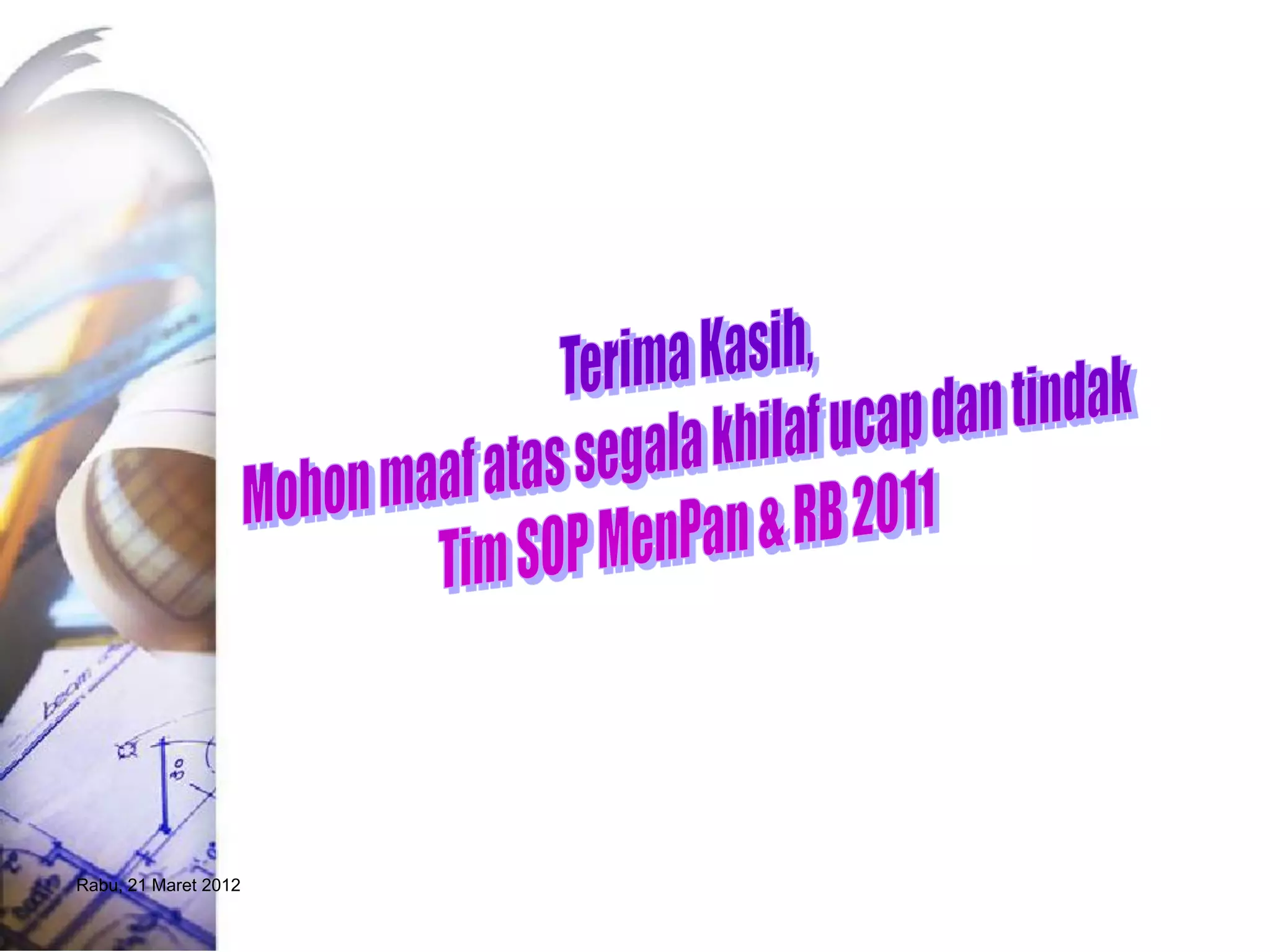 Pedoman Penyusunan SOP | PDF