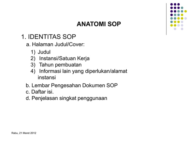 Pedoman Penyusunan SOP | PDF