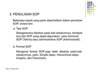 Pedoman Penyusunan SOP | PDF