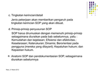 Pedoman Penyusunan SOP | PDF
