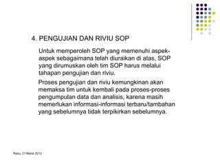 Pedoman Penyusunan SOP | PDF