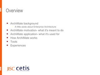 Archimate Introduction | PPT | Business | Business and Finance