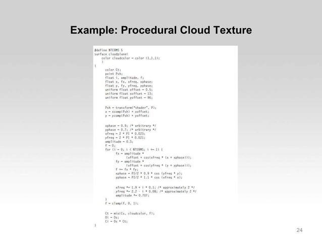 Texture Modeling a Procedual Approach Chater 2 : Building Procedural Textures | PPT