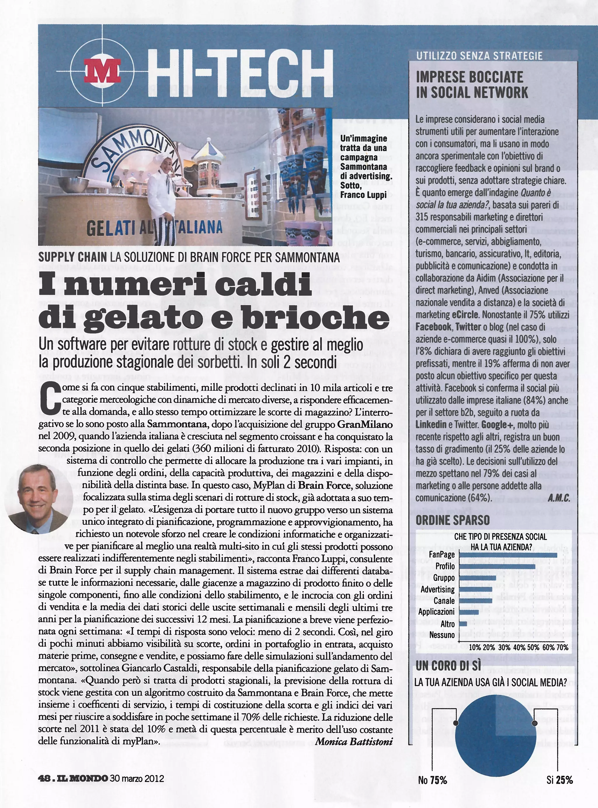 Sammontana sceglie myPlan di BRAIN FORCE | PDF