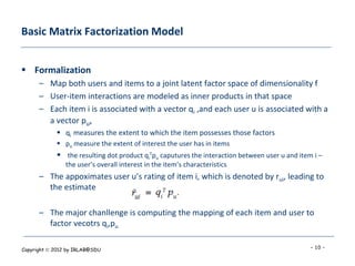 Matrix Factorization Techniques For Recommender Systems | PDF