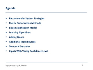 Matrix Factorization Techniques For Recommender Systems | PDF