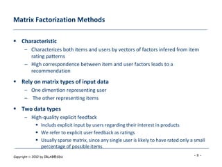 Matrix Factorization Techniques For Recommender Systems | PDF