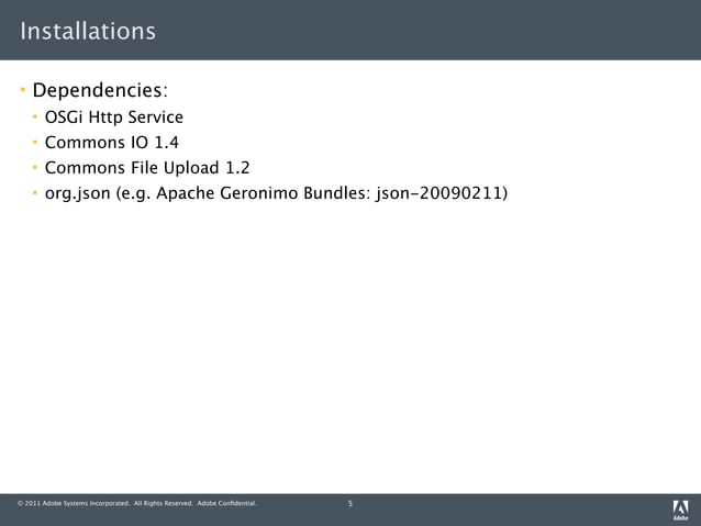 Apache Felix Web Console Ppt