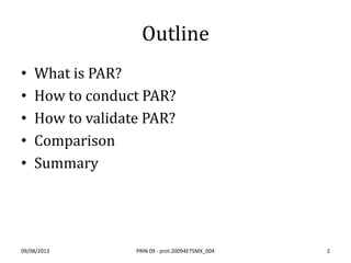 Understand Participatory Action Research | PPTX | Educational ...