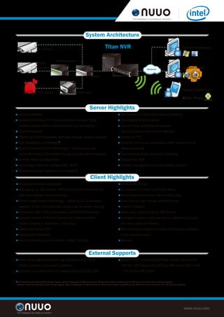 NUUO TiTAN NVR 8 Bay - Info Tech Middle East | PDF