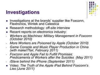 2012 04 11 lives of foxconn workers revised | PPTX | Business ...