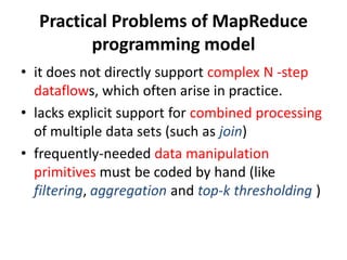 Introduction of the Design of A High-level Language over MapReduce ...