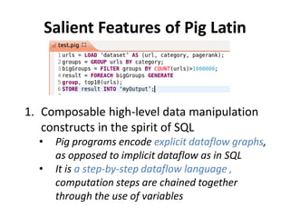 Introduction of the Design of A High-level Language over MapReduce ...