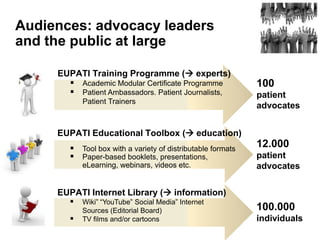 European Patients Academy - Presentation of Jan Geissler at EPF AGM | PPT
