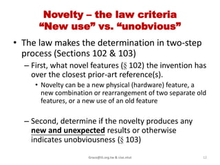 Novelty to Nonobviousness | PDF