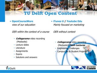 TU Delft OpenCourseWare for Students | PPT
