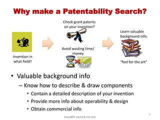 Patentability classification search | PPT