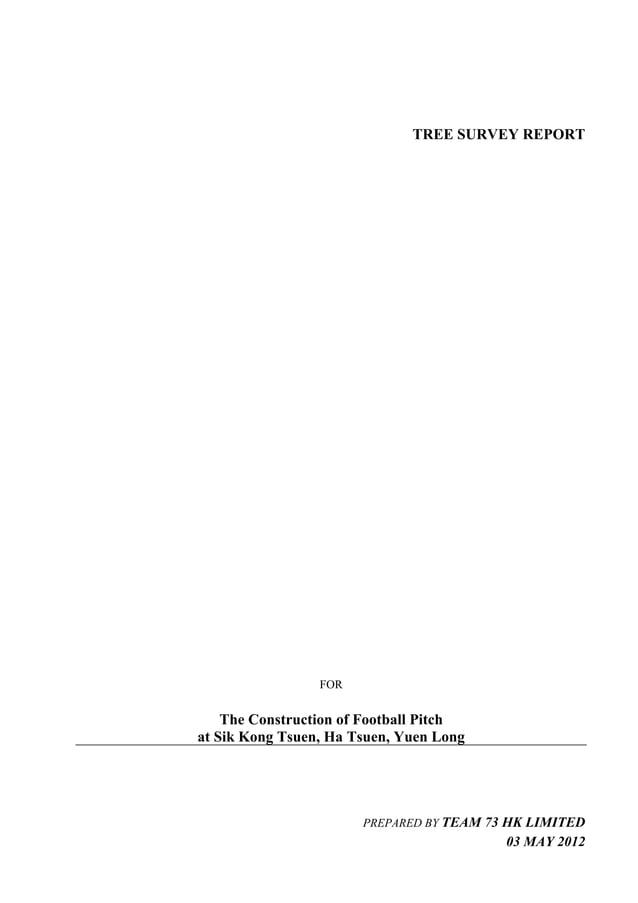 20120503 tree survey report | PDF